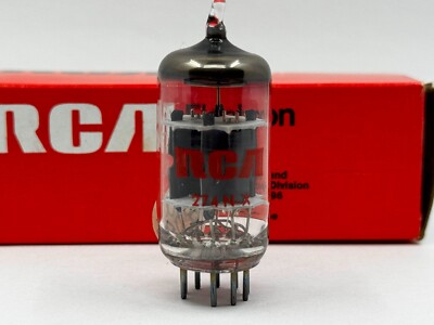 (1) RCA 7247 12DW7 Vacuum Tube Gray Plates Halo Getter Made in USA ...