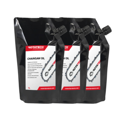 Rotatech 3x1L ISO 100 Chainsaw Chain & Bar Oil All Makes & Models 3L ...