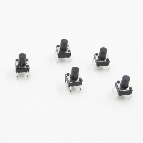 30/50/100Pcs Tactile Push Button Switch 6X6X8mm Tact Switch 4-pin DIP ...