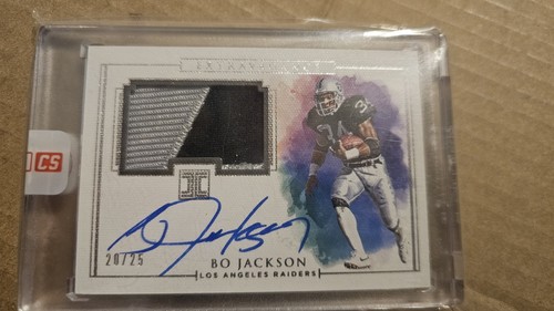2019 Impeccable Football Bo Jackson Player Worn Patch Auto/25 Gem Mint ...