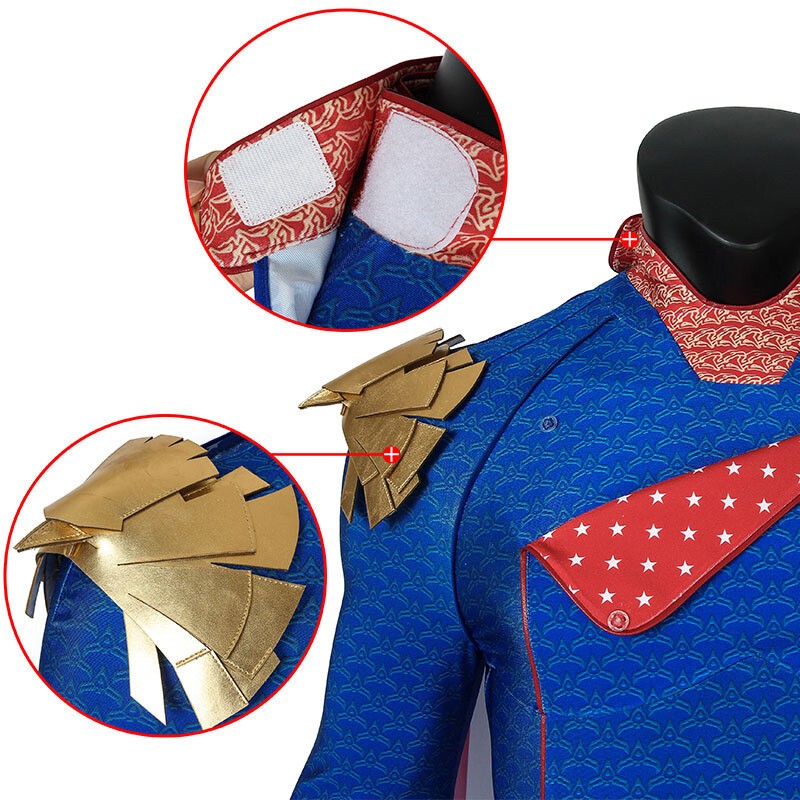 The Boys Homelander Cosplay Costume Jumpsuit Cloak Accessories Outfit ...