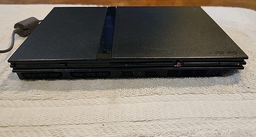 Sony PlayStation 2 Slim SCPH-70001 PS2 Mini Console W Pwr 2 Controllers ...