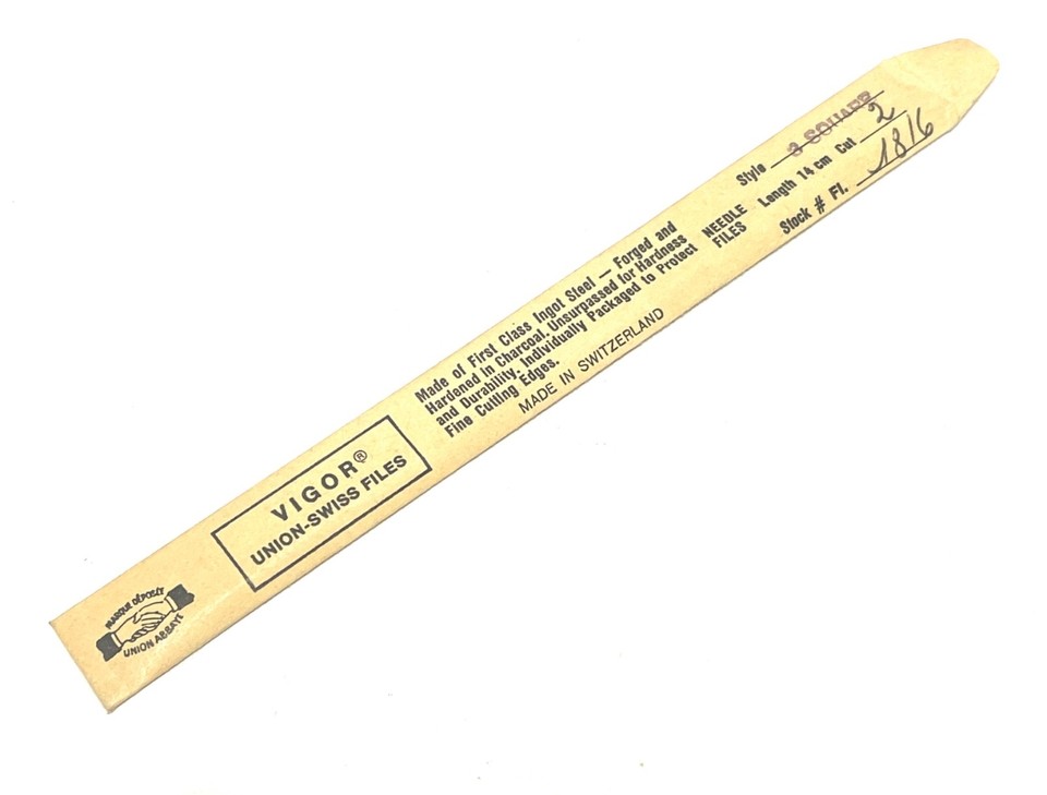 VIGOR Swiss Precision Needle Files Various Sizes Shapes Cuts Watch ...
