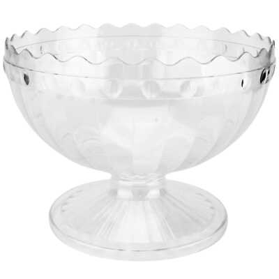 Clear Plastic Candy Bowl Lolly Buffet Christmas Trifle Dessert ...