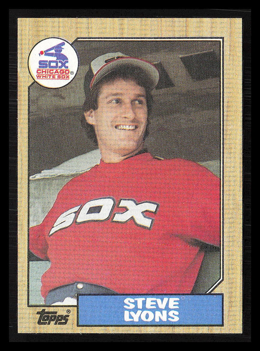 Steve Lyons 1987 Topps #511 Chicago White Sox | eBay