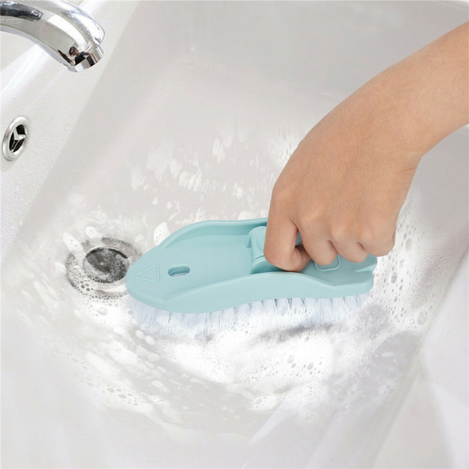 Long Handle Bristle Brush Wall Floor Scrub Bath Shower Tile Kitchen ...