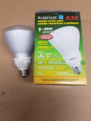 4 Pack 16 Watt R30 Soft White CFL Long Life Flood Light Bulbs 8,000 ...