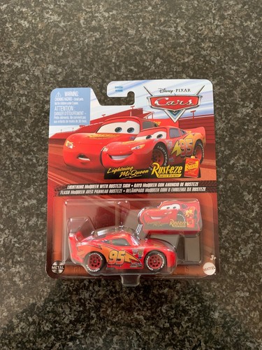 Disney Pixar Cars Lightning McQueen With Rusteze Sign | eBay