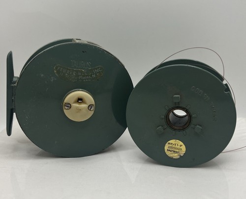 Vtg Green Taurus Fly Reel Feurer Bros. Inc Fishing Reel U.S.A. Extra ...