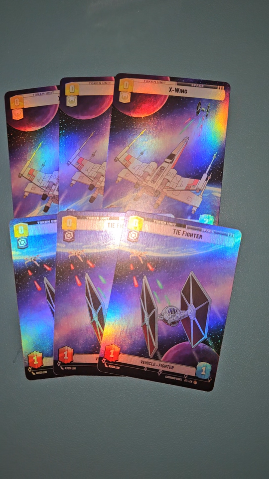 X-Wing TIE Fighter *FOIL* Tokens - Star Wars Unlimited Double-Sided ...