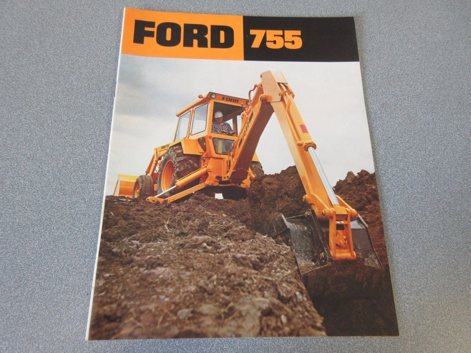 Ford 755 Tractor Loader Backhoe Brochure lw | eBay