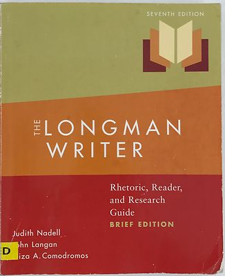 The Longman Writer : Rhetoric, Reader, and Research Guide Brief Ed 7th ...