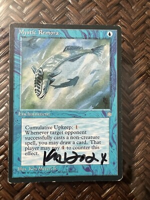 Mtg. Mystic Remora. Ice Age. Signed | eBay