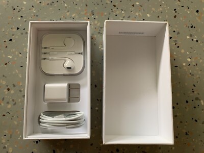 EMPTY iPhone Box with Genuine Apple Accessories -USB adapter, Lightning ...