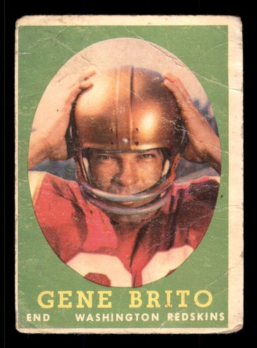 1958 Topps Football #113 Gene Brito PR *f1 | eBay
