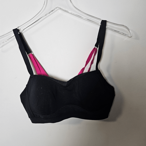Moving Comfort Fine Form Contour Cup Sports Bra Pink & Black Size 32A ...