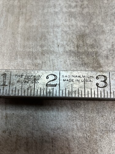 Lufkin Rule Co Folding Aluminum Ruler 72 Inch No 1206 Saginaw Michigan ...