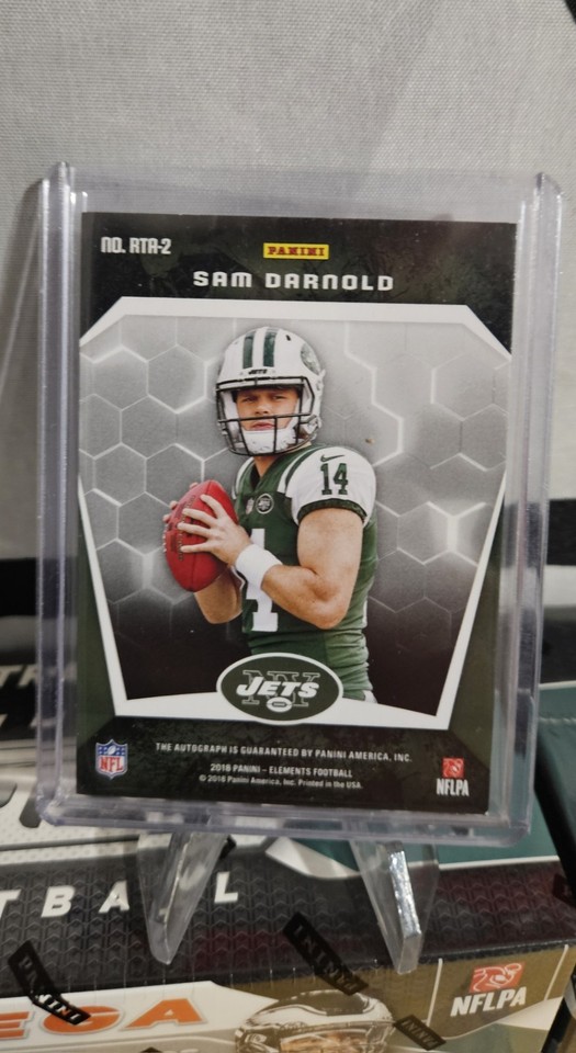 2018 SAM DARNOLD PANINI ELEMENTS ROOKIE RC TITANIUM AUTO #RTA-2 21/25 ...