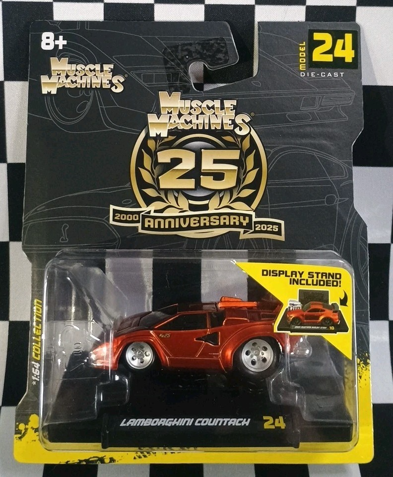 Muscle Machine 25 Year Anniversary Lamborghini Countach Die Cast Model ...