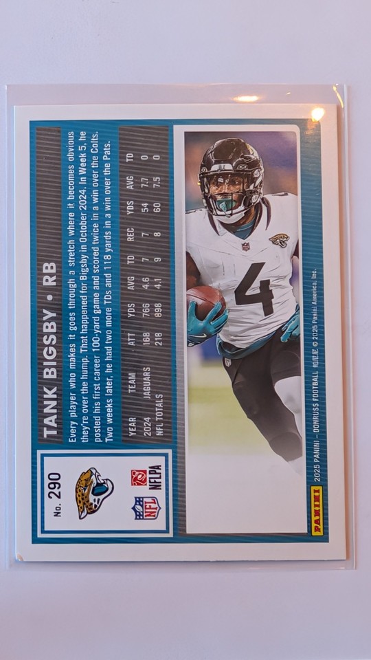 2025 Donruss Optic - Press Proof Purple Tank Bigsby #290 | eBay