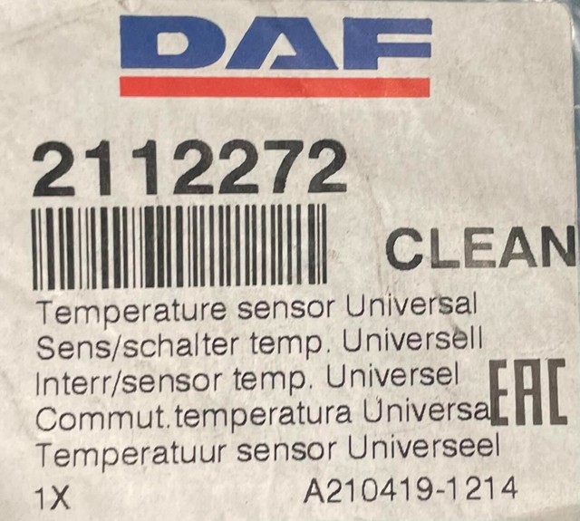2112272 2112272PE GENUINE DAF PACCAR TEMPERATURE SENSOR OEM - for sale ...