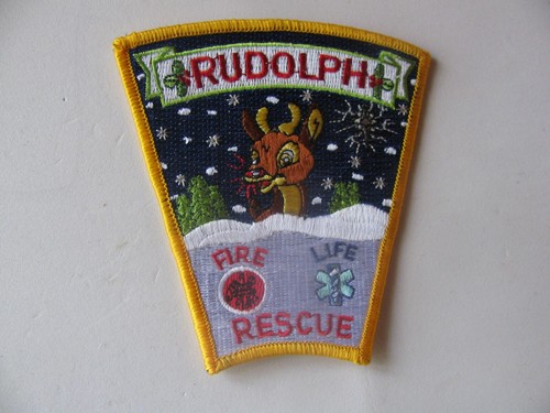 Rudolph Wisconsin (WI) zip= 54475 Fire Rescue Dept Patch Sew On 4” Rare ...