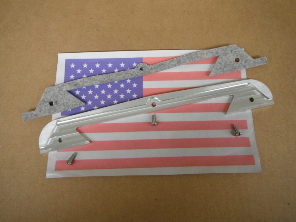 Bridgeport (1) SADDLE KNEE WIPER PLATE machined M1153 (1) FELT WIPER ...