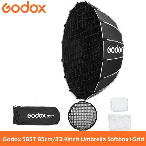 Godox S85T 33.4inch Umbrella Softbox+Grid Bowens Mount Quick Release SoftBox | eBay