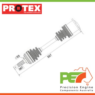 New *PROTEX* Drive Shaft For VOLKSWAGEN PASSAT GL VR6 3A 2.8 ltr AAA V6 ...