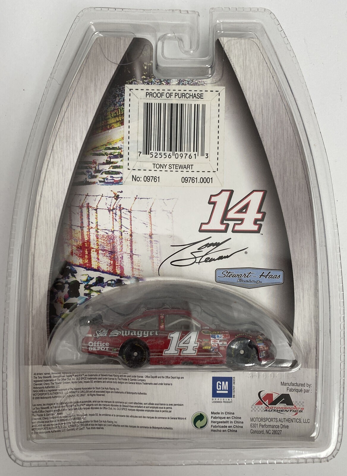 TONY STEWART #14 Old Spice Swagger 1:64 Scale NASCAR 2009 Diecast With ...