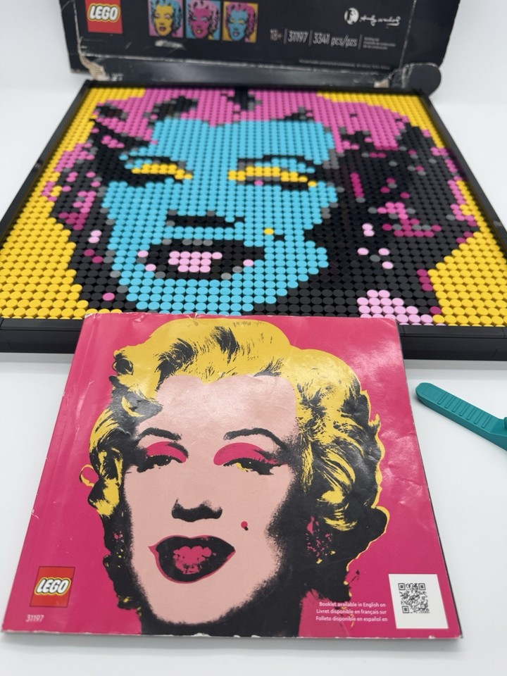 LEGO Andy Warhol Marilyn Monroe Portrait Face POP ART Missing Parts ...