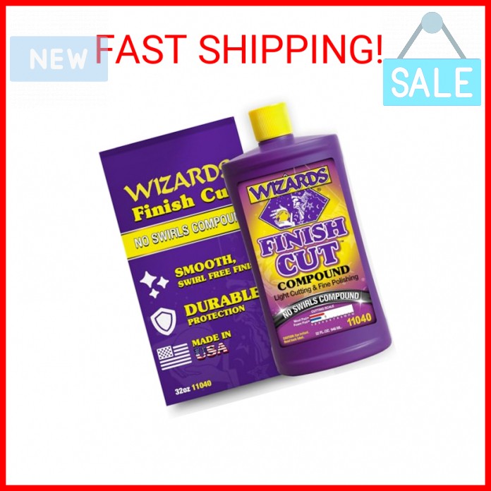 Wizards Finish Cut Compound - Levels Scratches and Brightens Dull ...