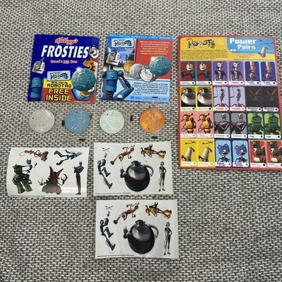 2005 Kelloggs Frosties Cereal Robots Robotags Set Cereal Packaging ...