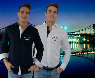 Oberhemd FD Boot Oste A 52, A52, A-52 gestickt, weiß oder blau | eBay.de