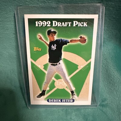 1993 Topps Derek Jeter 92 Draft Pick Rookie Card RC Near Mint | eBay