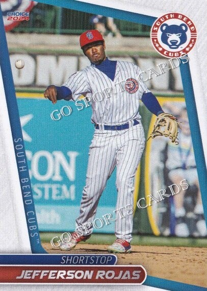 2024 South Bend Cubs Jefferson Rojas RC Rookie Card Cubs Minor League ...