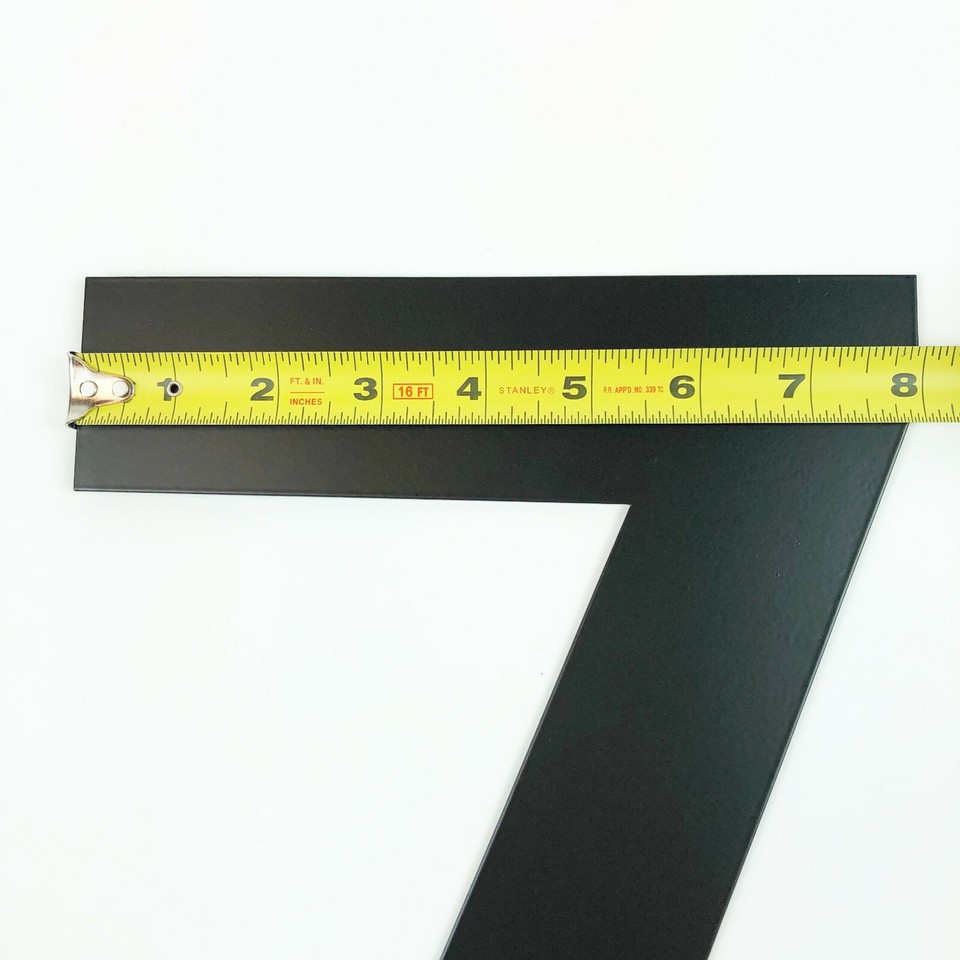 12 inch 0 to 9 Large Numbers Black Metal Iron Home House Street ...