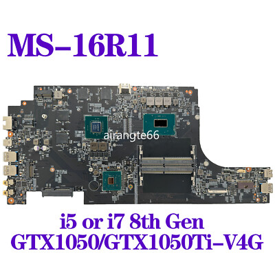 For MSI MS-16R11 MS-16R1 GF63 Motherboard i5 i7 8th Gen GTX1050 ...