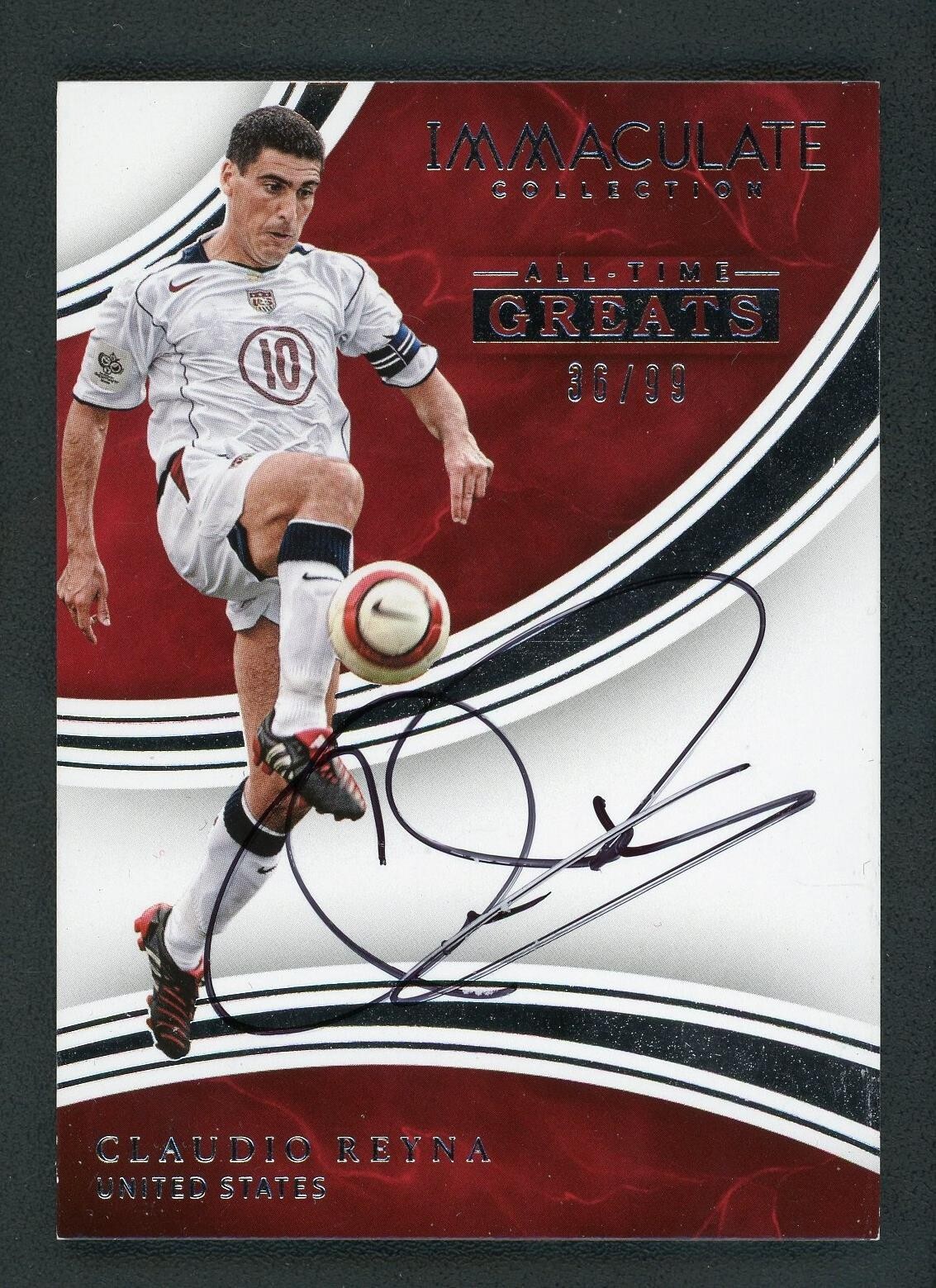 Claudio Reyna 2017 Immaculate #AT-CR All Time Greats Autographs - Gold ...
