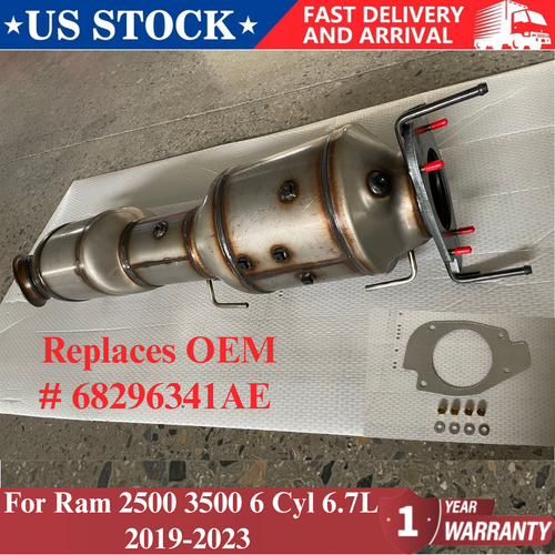 68296341AE Catalytic Converter DPF Filter For Ram 2019-2023 2500 3500 6 ...
