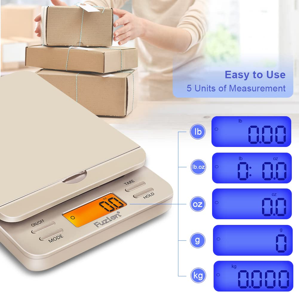 Fuzion Shipping Scale, 86 lb/0.1oz Digital Postal Scale for Packages ...