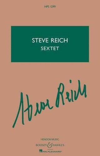 Sextet : Percussion and Keyboards by Steve Reich (2011, Trade Paperback ...