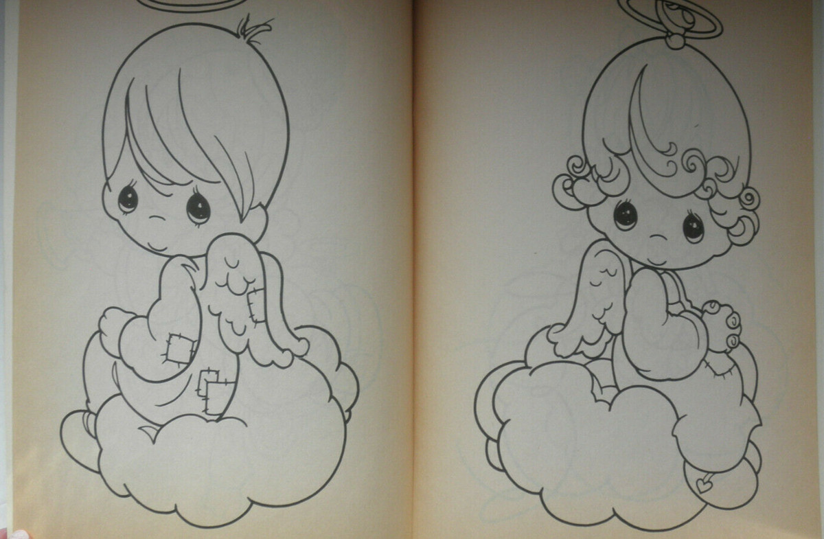 Precious Moments Coloring Pages Angels