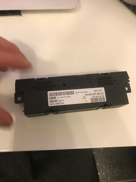 MERCEDES S Class W220 Heater Climate Control Module ECU 2208300085 B571 ...