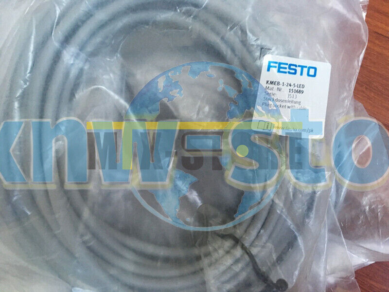 1QTY Brand New Festo Brand new ones with cable plug and socket KMEB-1 ...