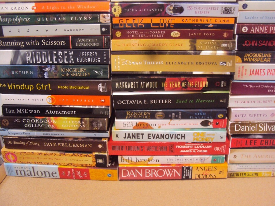 RANDOM MIX Lot 10 Large Trade Size Paperback Fiction Literature All ...