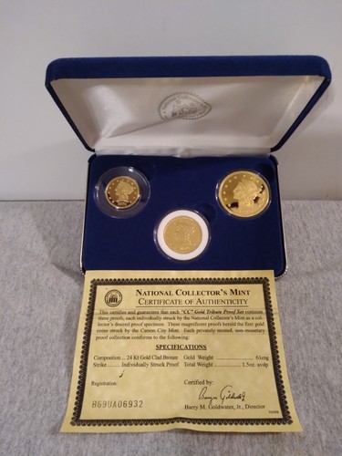 CC GOLD TRIBUTE PROOF 3 COIN SET | eBay