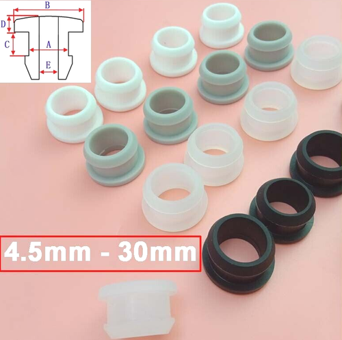 Wiring Grommets Silicone Rubber Grommet Open Plug Hole Bung Bungs 4.5mm ...