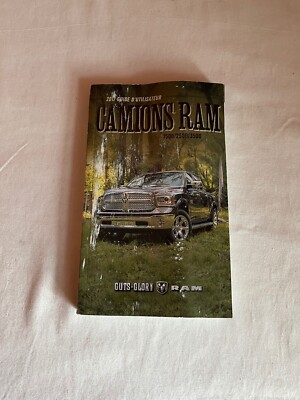 2017 Dodge Ram Owners Manual *French* USER GUIDE BOOK OEM | eBay