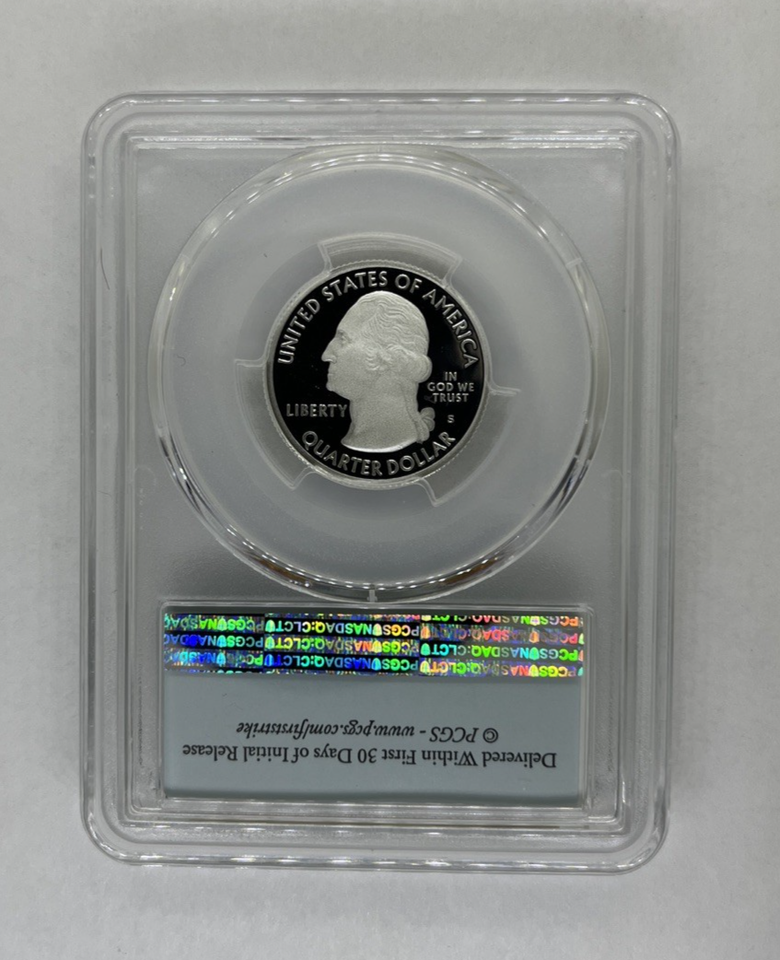 2019-S PCGS PR70 DCAM, Silver Quarter, “Lowell” NP, PCGS Flag Label ...